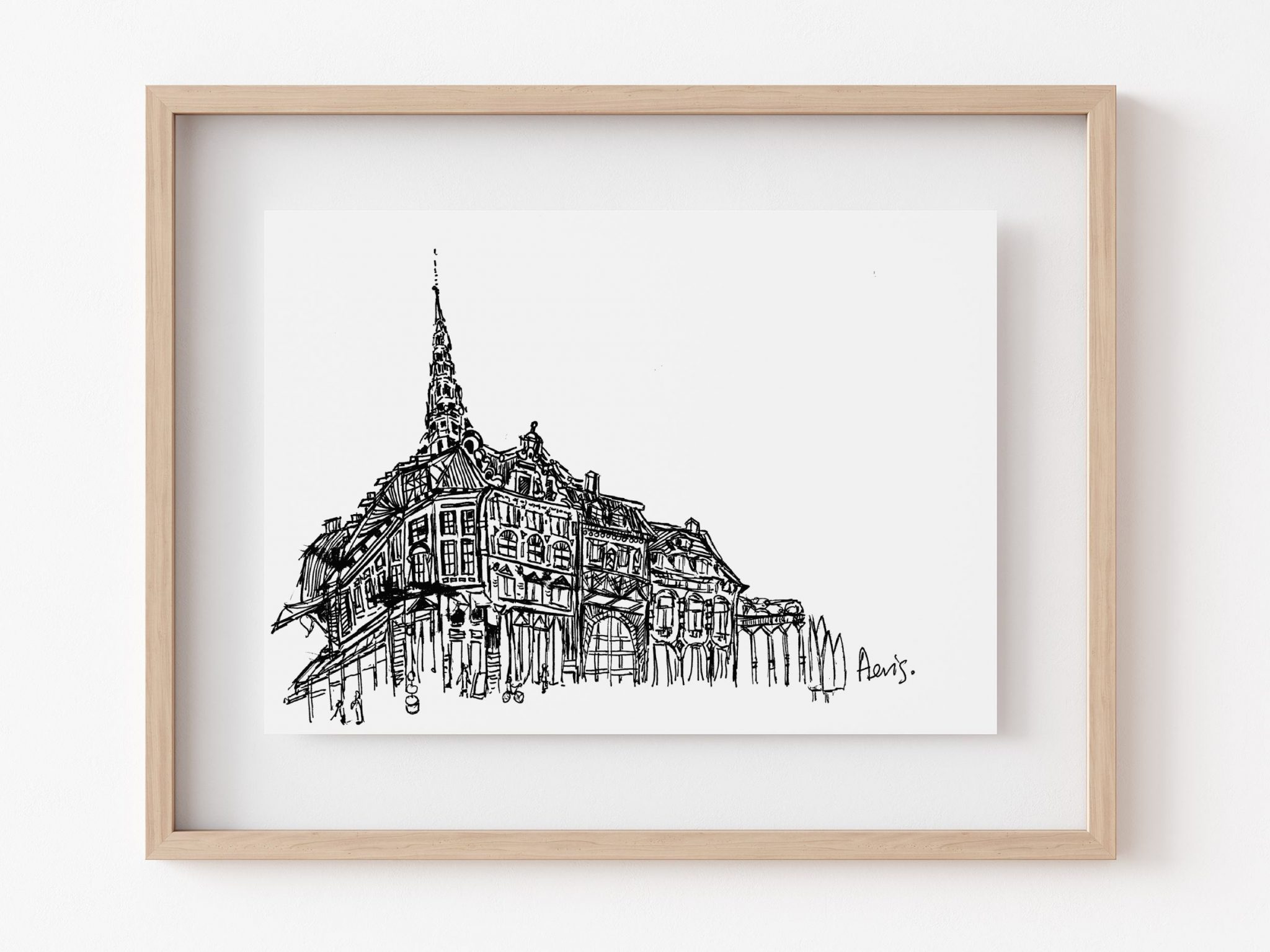 Old Architecture Buildings - Aeris Osborne Art